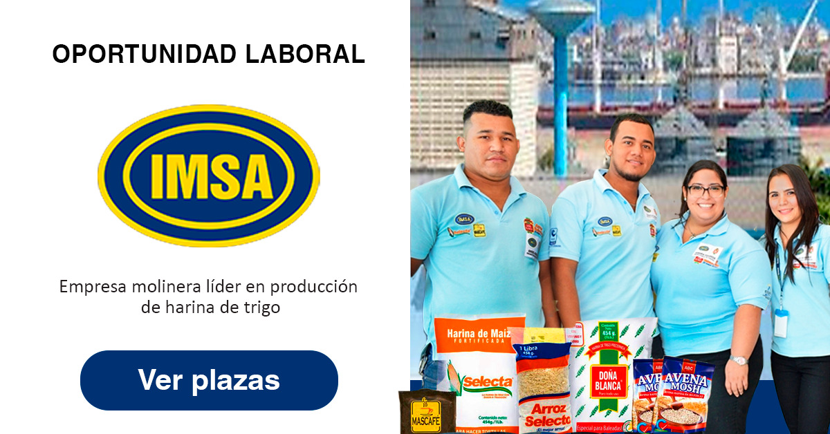 Industrias Molineras S.A esta buscando personal para estas plazas de ...